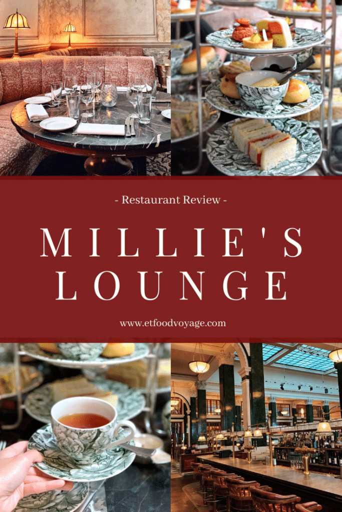 Millie's Lounge at The Ned | Afternoon Tea | ET Food Voyage